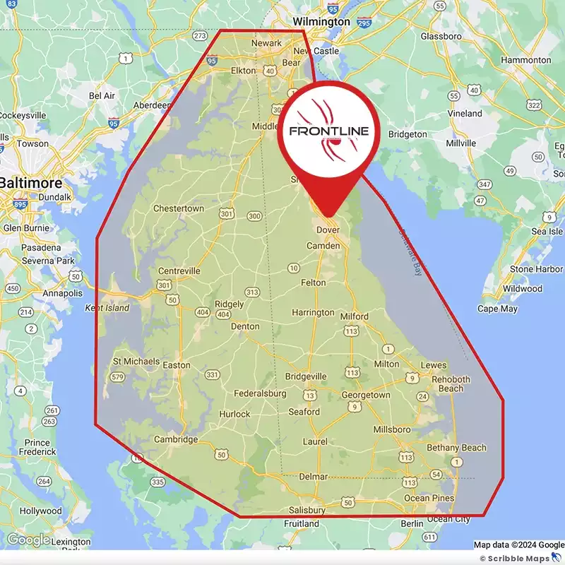 Areas We Service | Frontline Pest Control